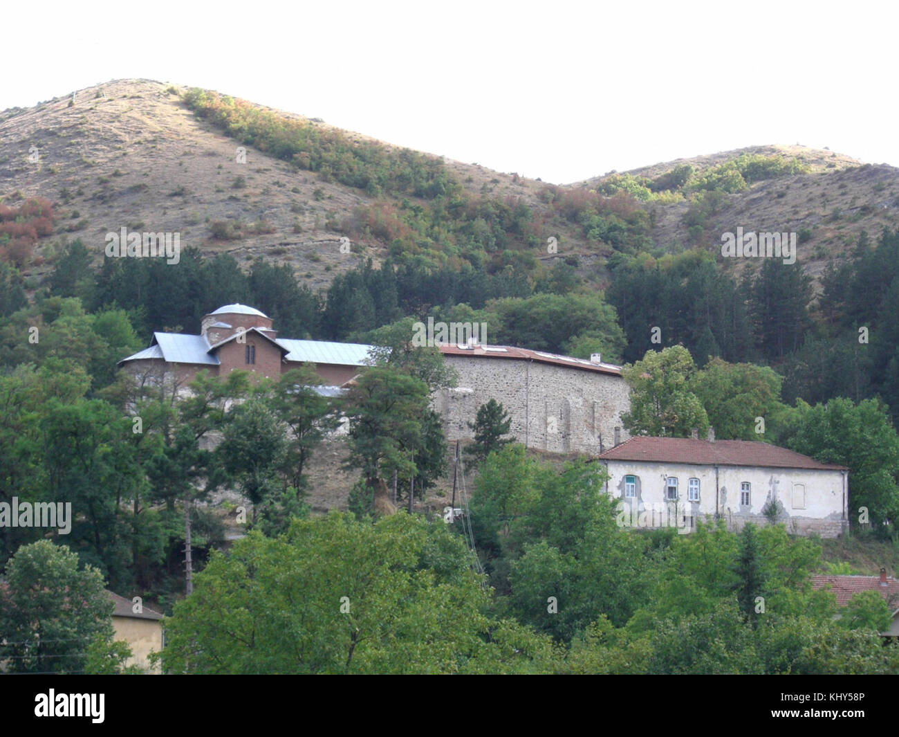 Banjska Monastery, overview from below Stock Photo - Alamy