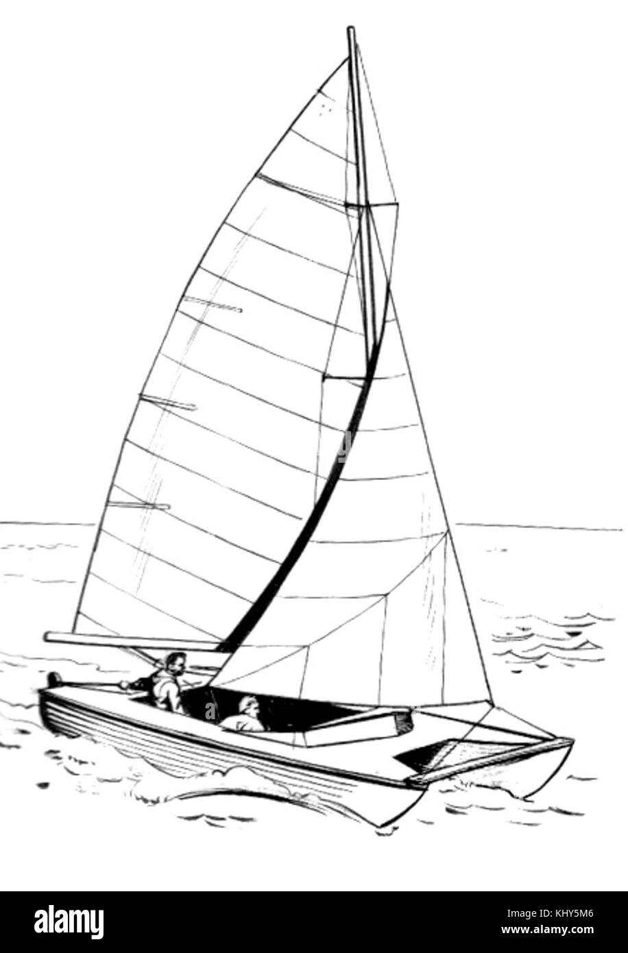 Catamaran speed Black and White Stock Photos & Images - Alamy