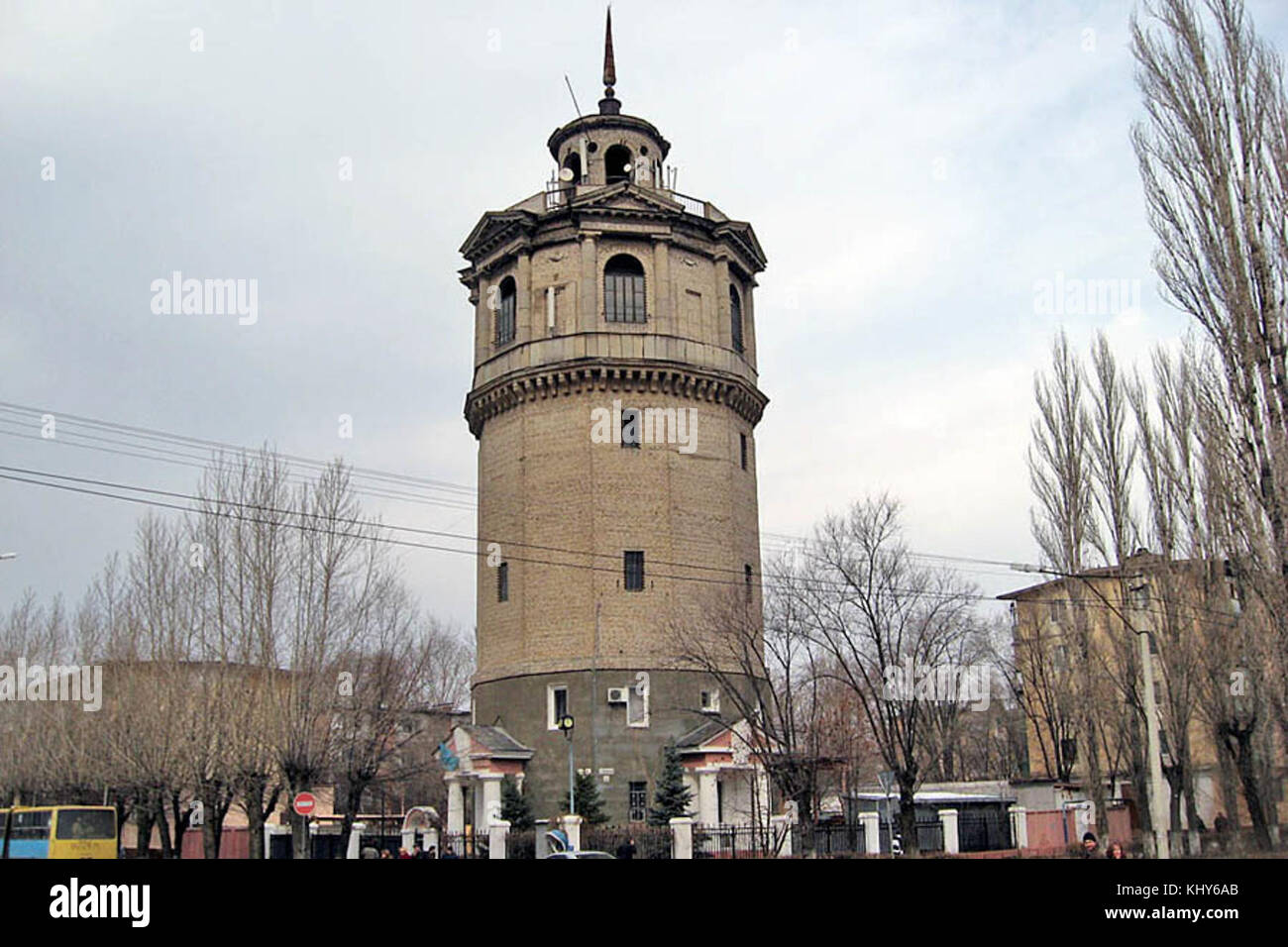 Water towers in Volzhsky 001 Stock Photo - Alamy
