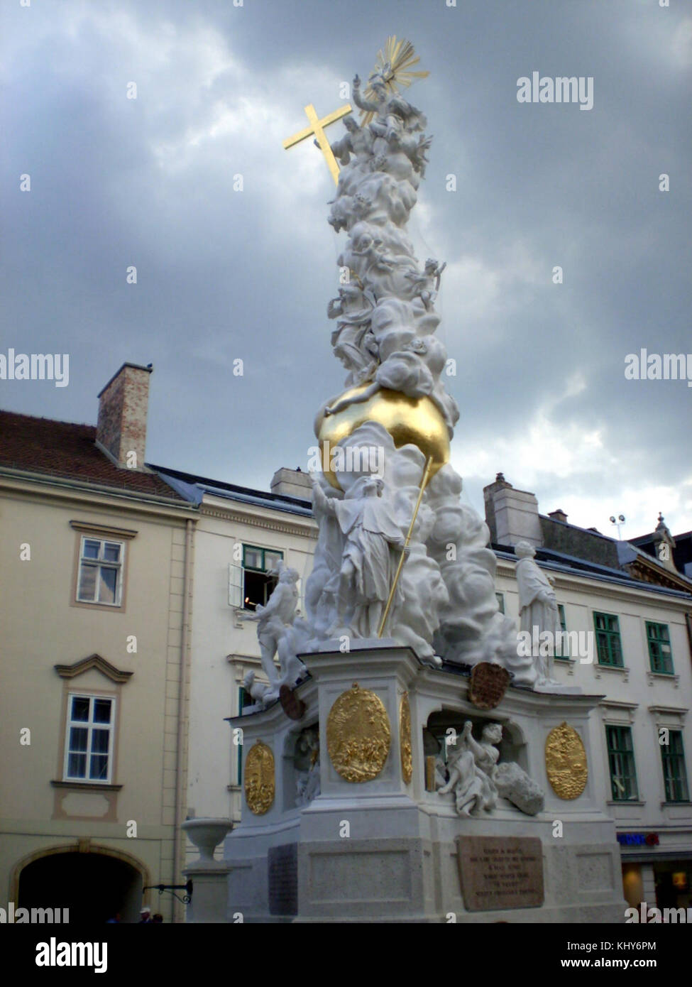 Trinity column in Baden Stock Photo - Alamy
