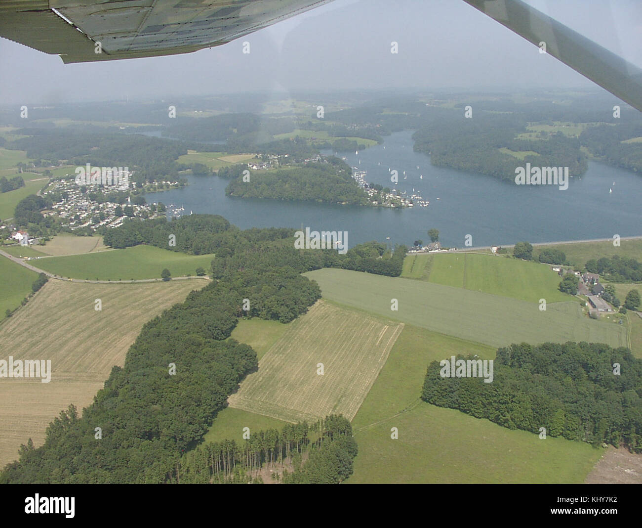 Aerial view captures construction hi-res stock photography and images ...