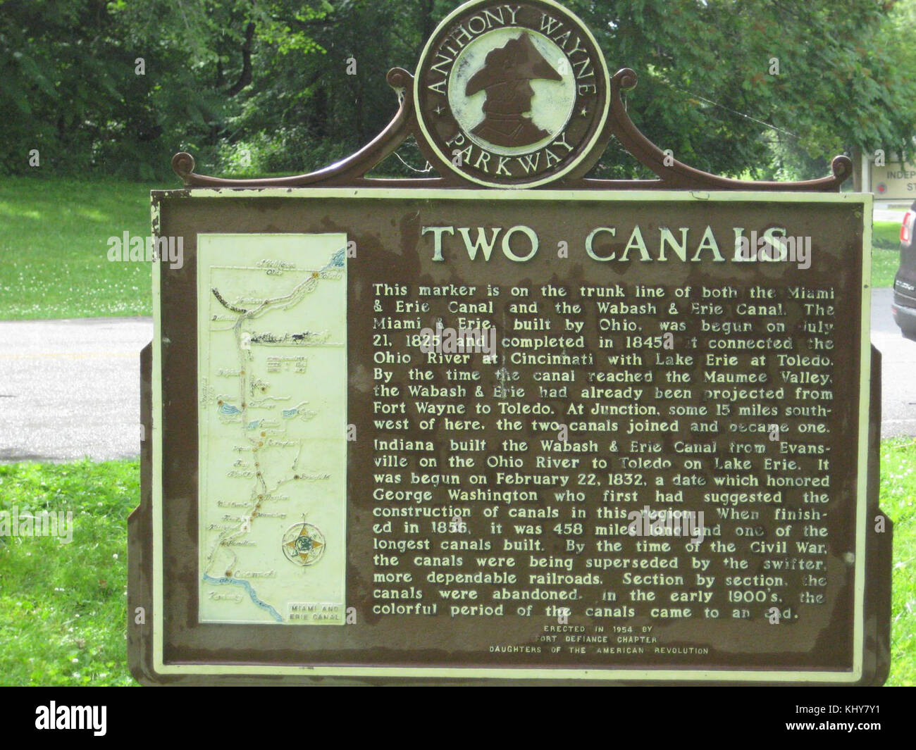 Two Canals sign Stock Photo - Alamy