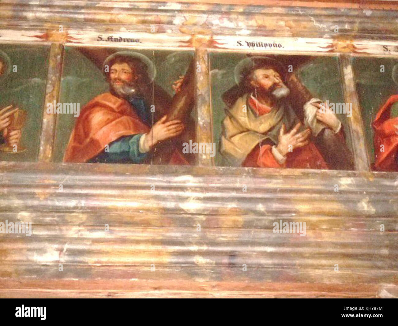 Oberlenningen Martinskirche Apostel Stock Photo - Alamy