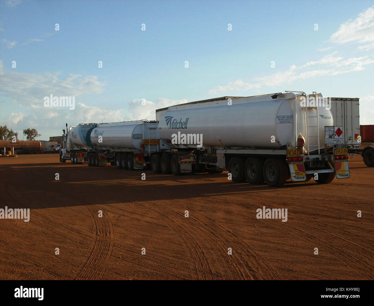 Road train australia Stock Photo - Alamy