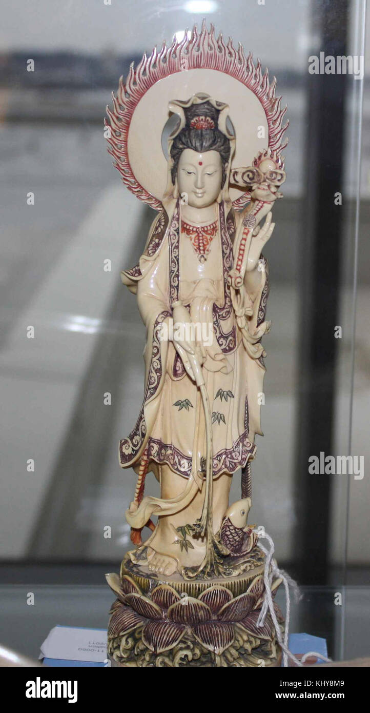 Elephant ivory statue Stock Photo - Alamy