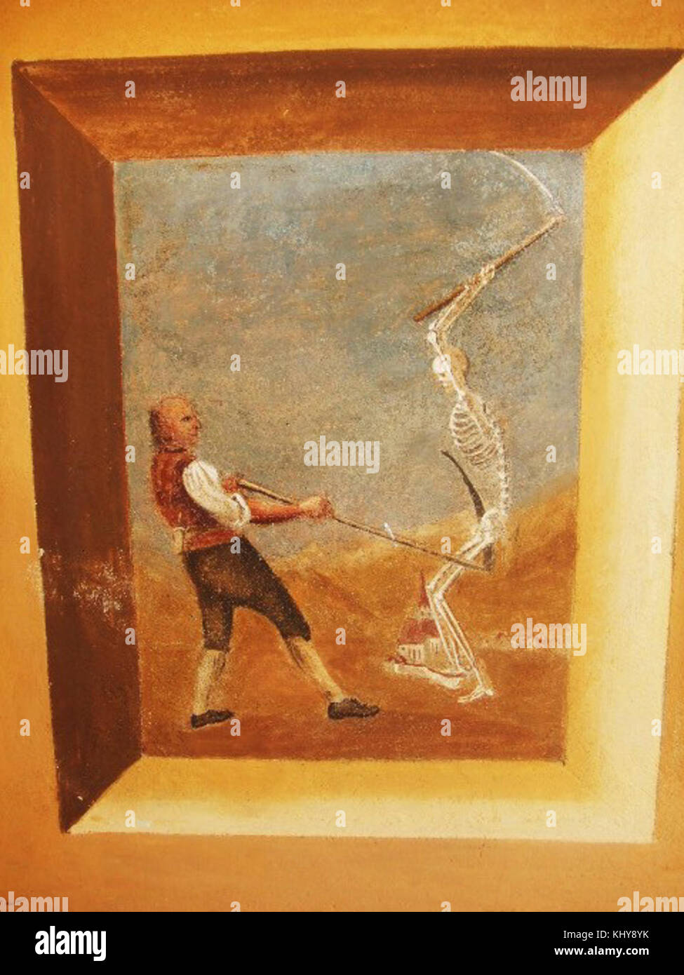 'Elbigenalb Totentanz' is an artwork featuring the 'Dance of Death ...