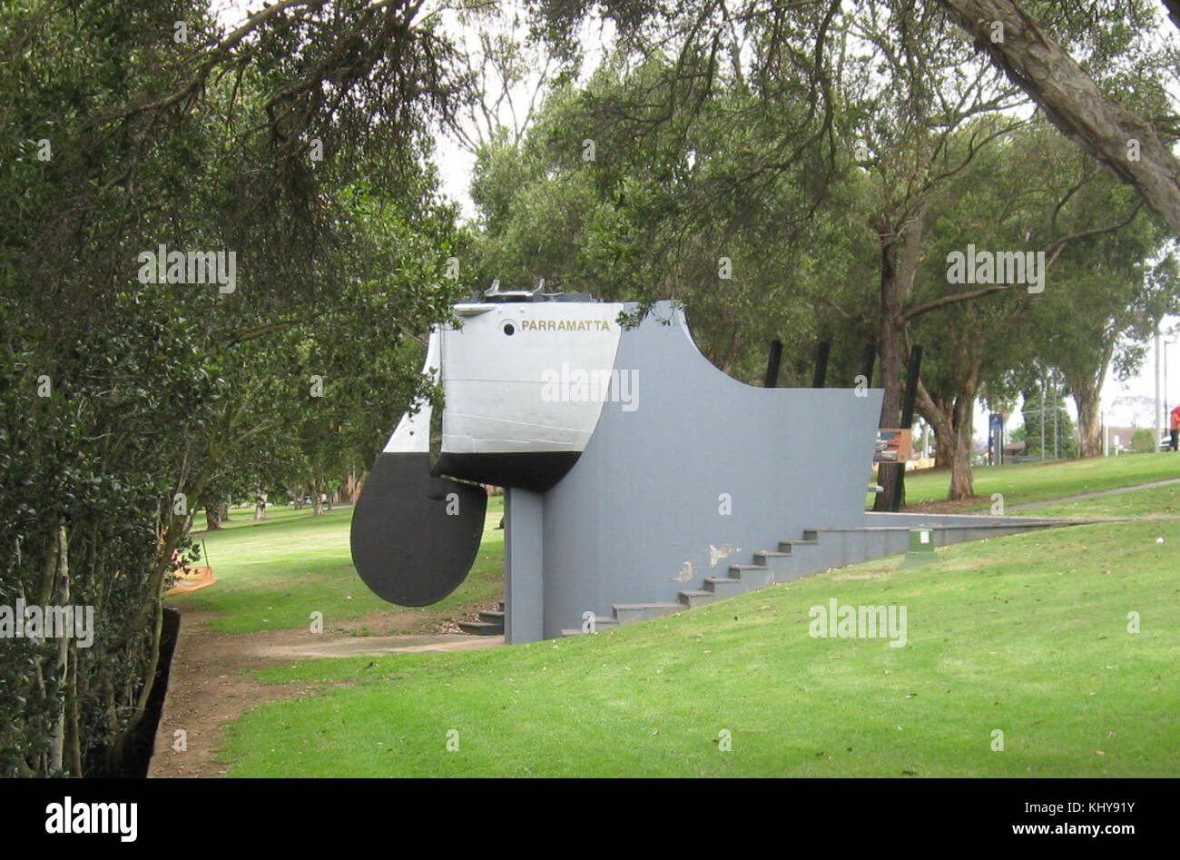 Parramatta hmas parramatta memorial Stock Photo - Alamy