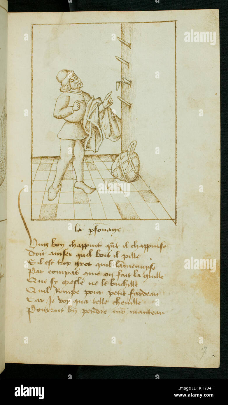 French - Leaf from Proverbes en rimes - Walters W3137R - Open Obverse ...