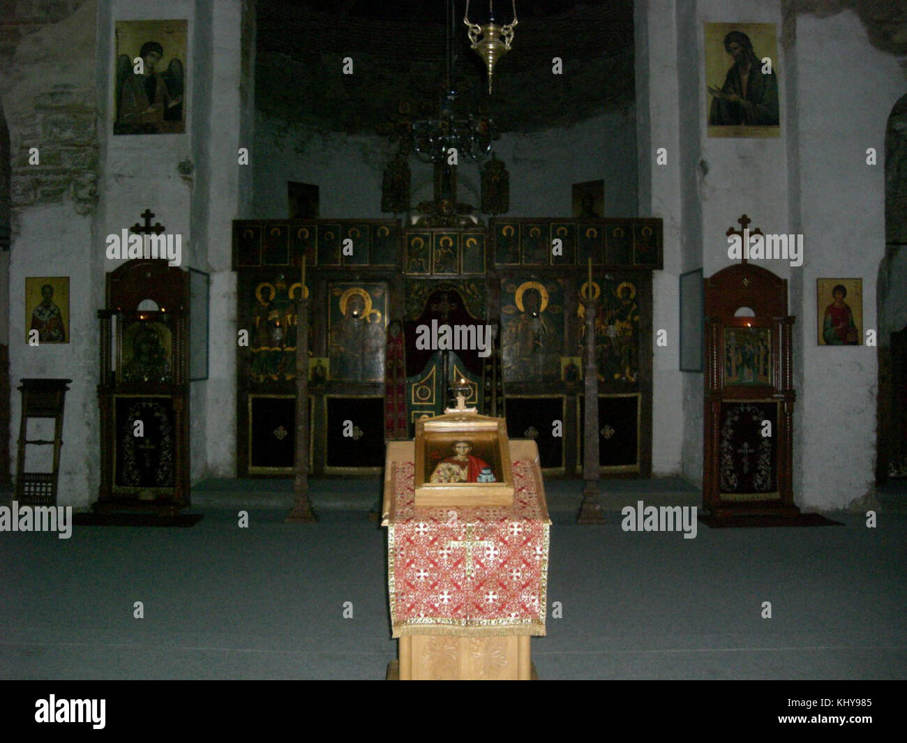 Banjska Monastery, interior Stock Photo - Alamy
