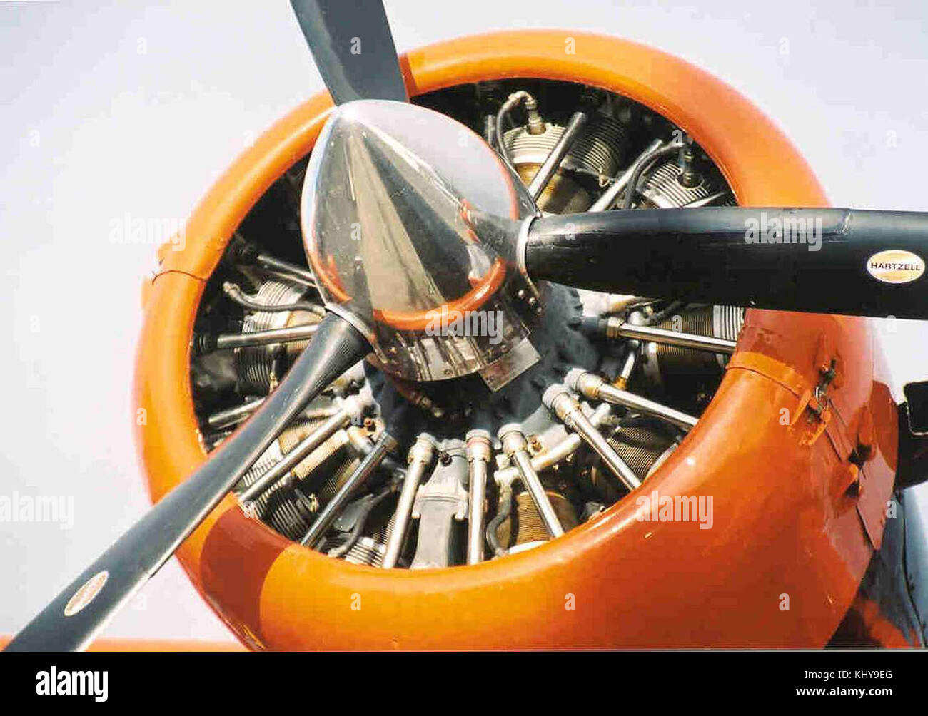 Engine and propellers of aircraft close up Stock Photo - Alamy