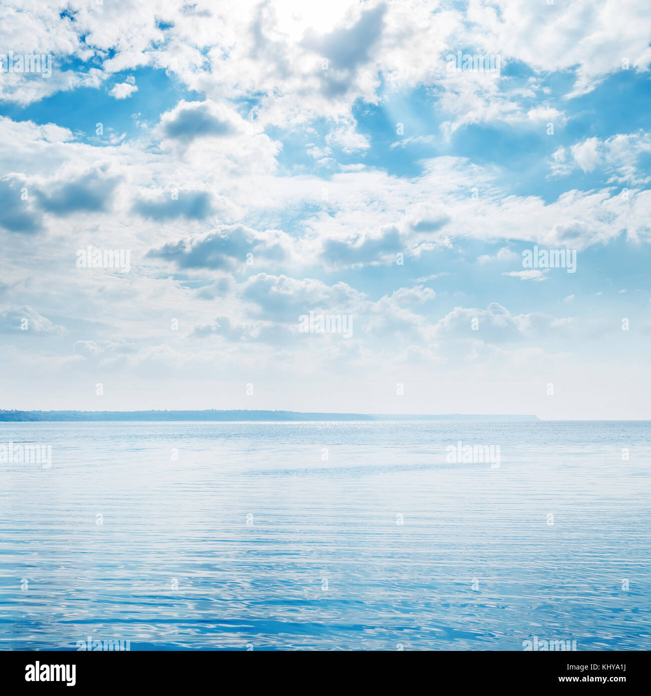 low dramatic clouds over water with waves Stock Photo - Alamy