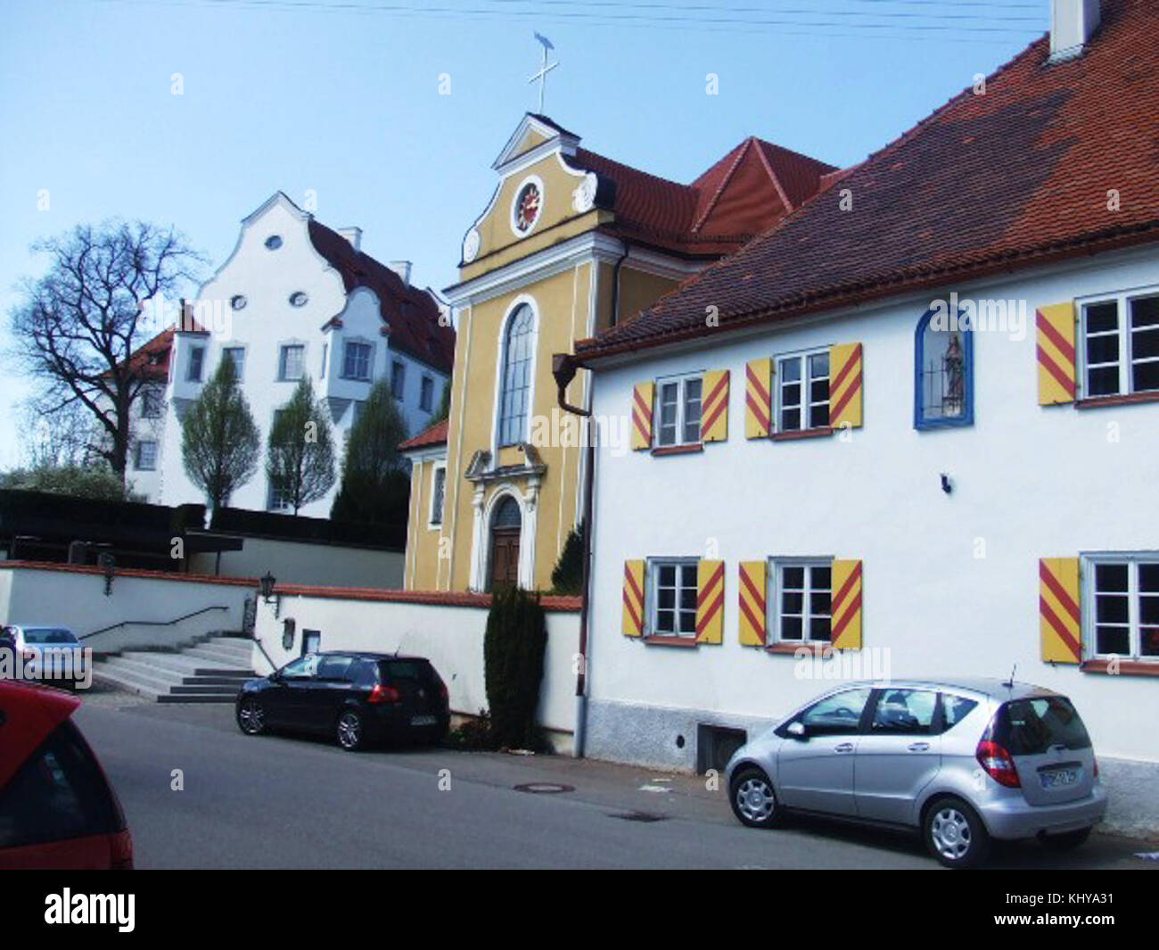 Stetten ob Lontal Schloss Kirche Gasthof Stock Photo - Alamy