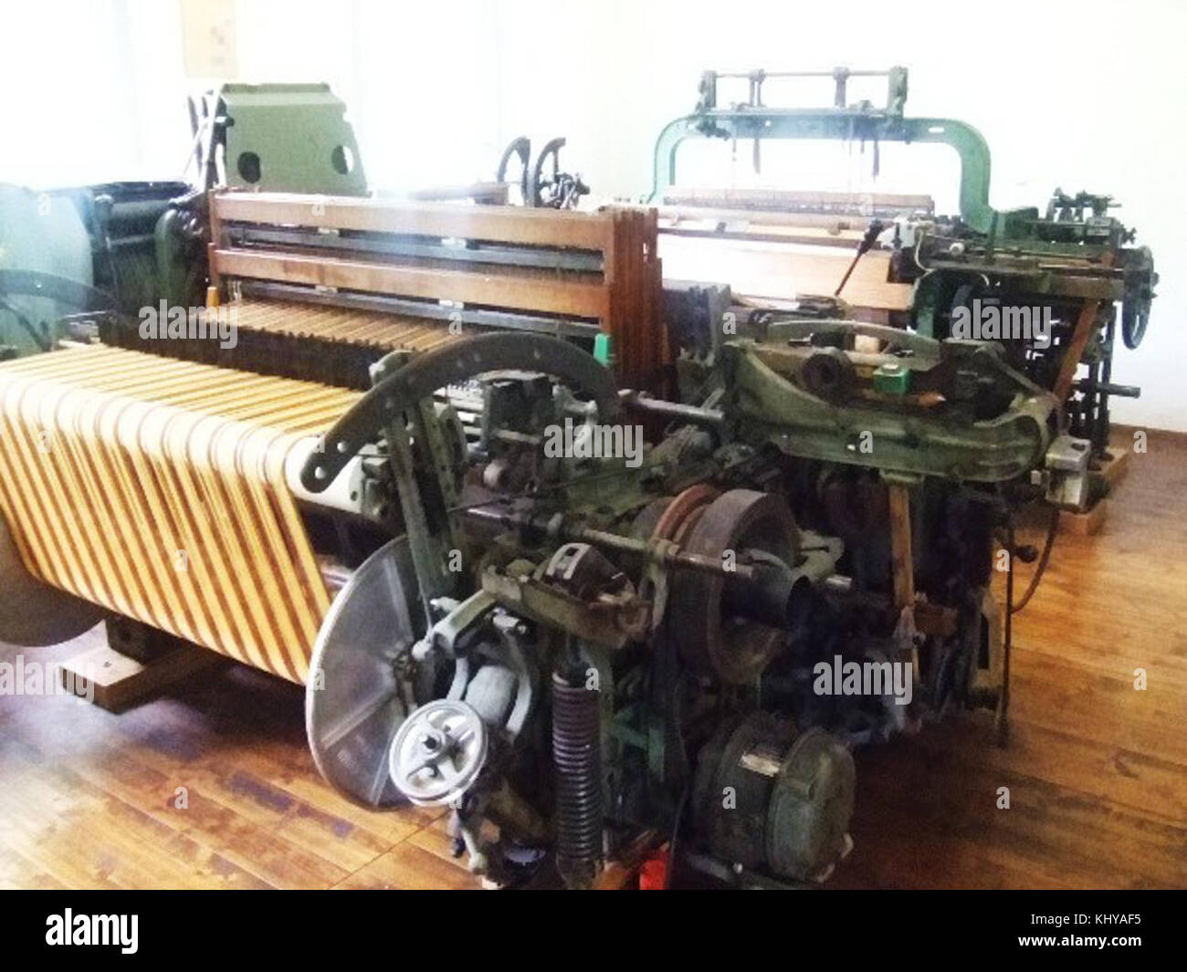 Laichingen Heimatmuseum Webmaschine Stock Photo - Alamy