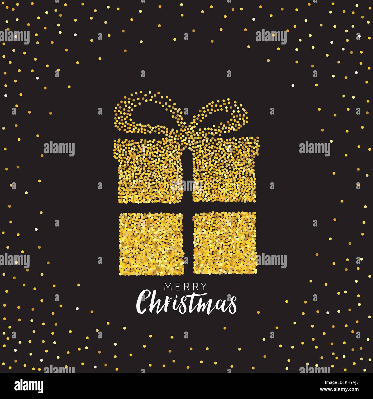 Christmas present vector glitter background Stock Vector Image & Art ...
