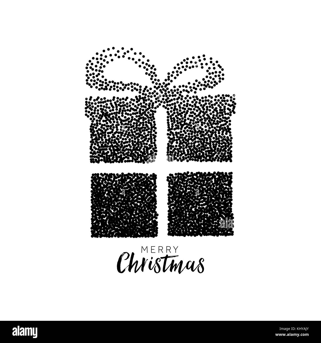 Christmas gift present vector glitter background Stock Vector Image ...