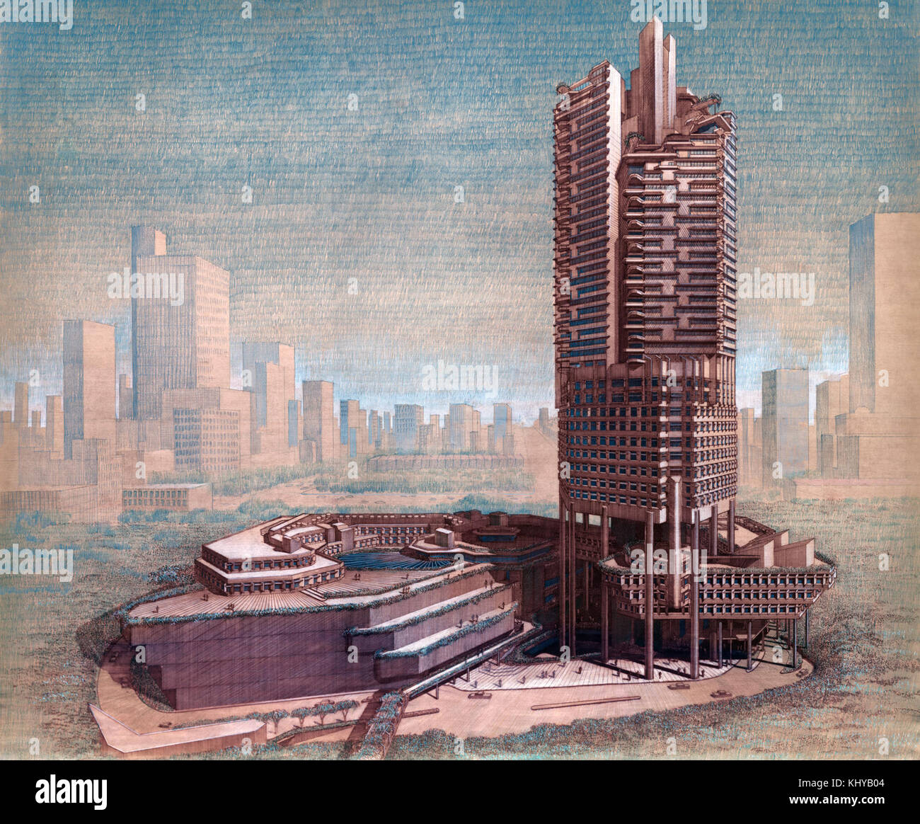 A modern view of the concourse area in Singapore, showcasing the urban ...