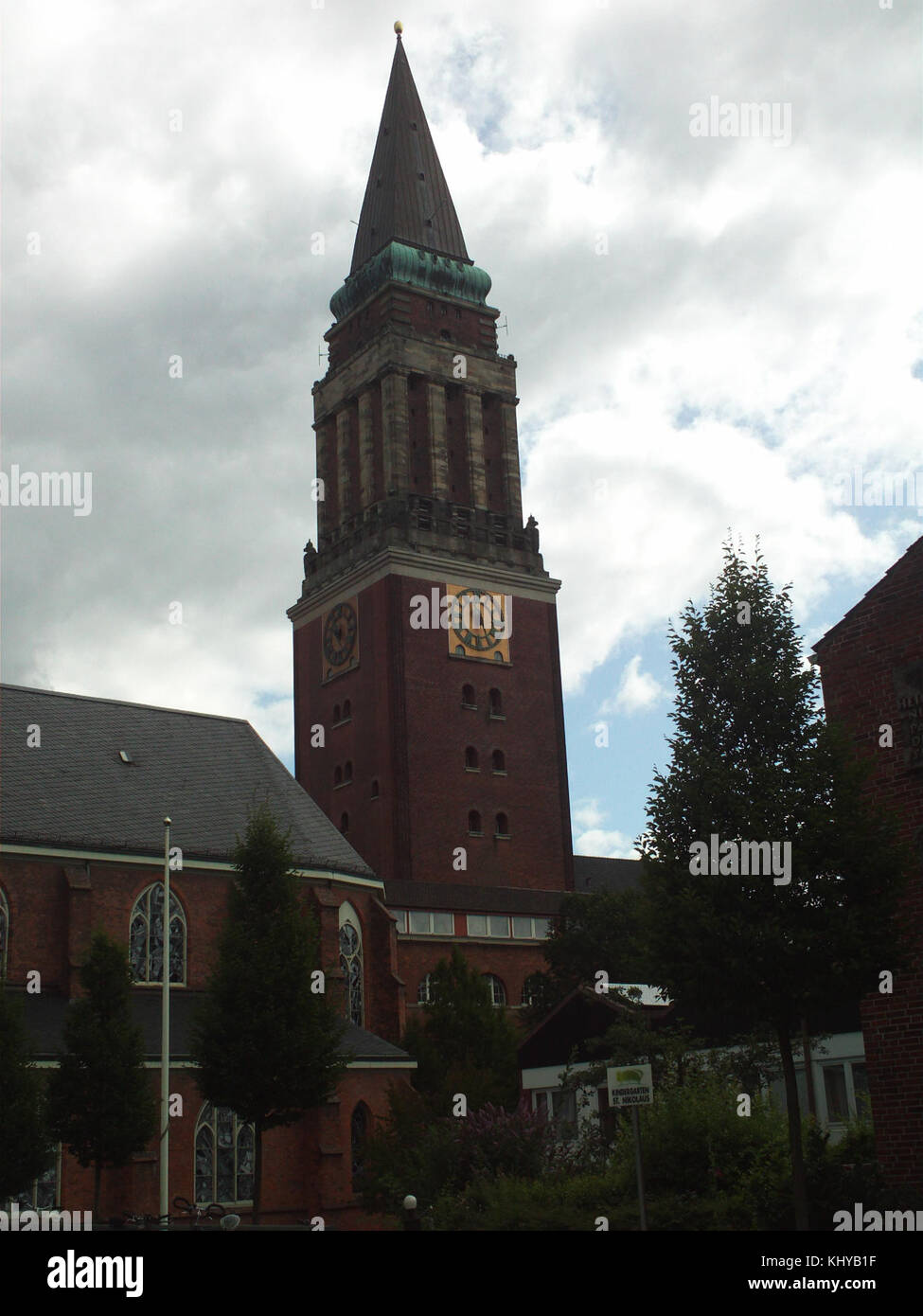 The Kiel Town Hall Tower is a prominent landmark in Kiel, Germany. It ...
