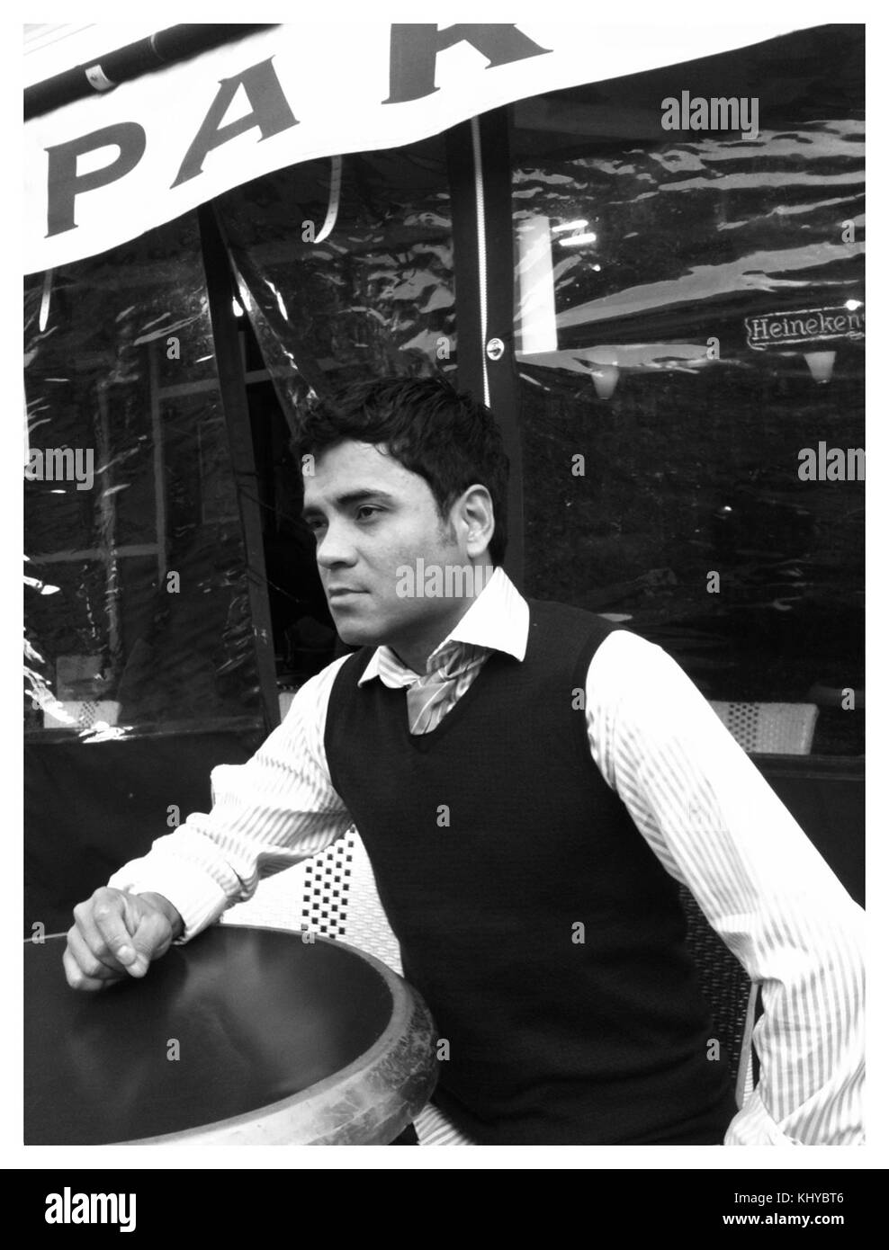 Paris street in december Black and White Stock Photos & Images - Alamy