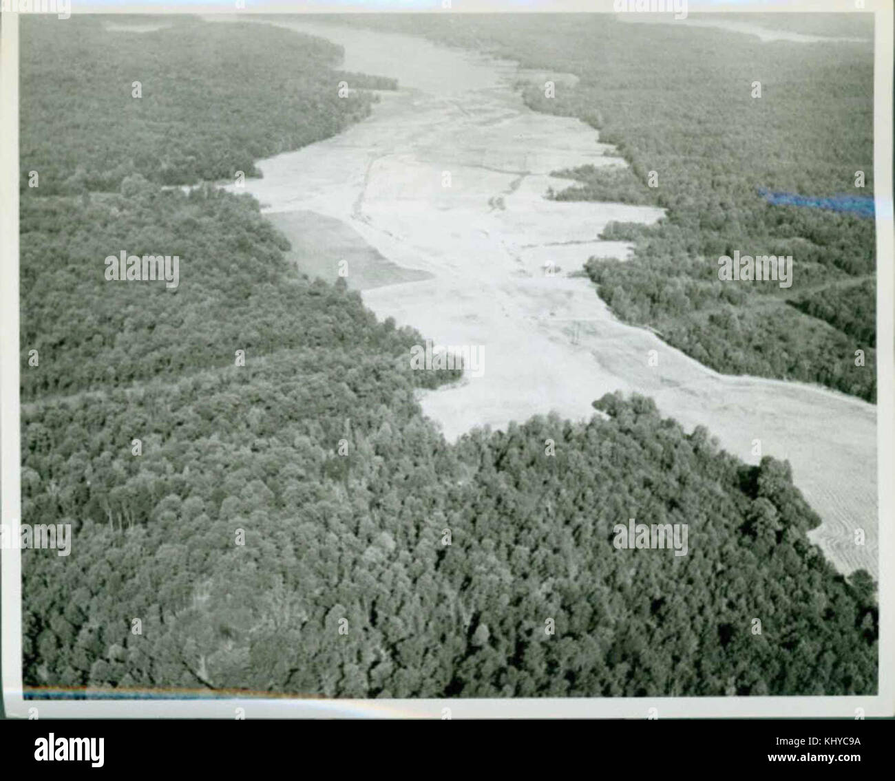 Fields from above old photo Stock Photo - Alamy