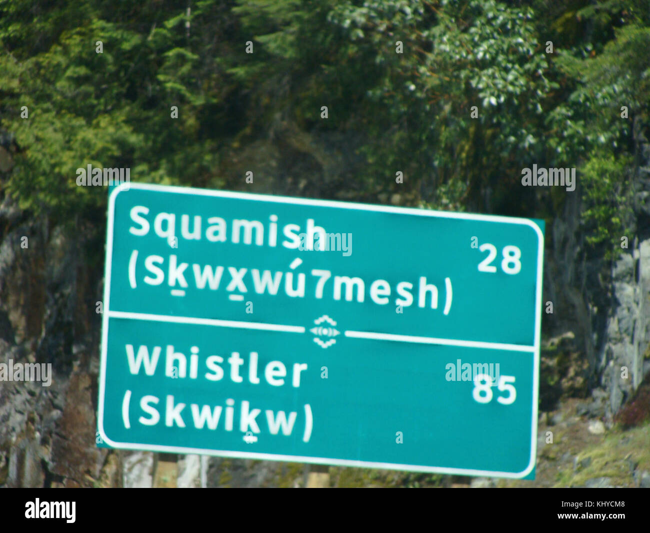 Squamish sign hi-res stock photography and images - Alamy