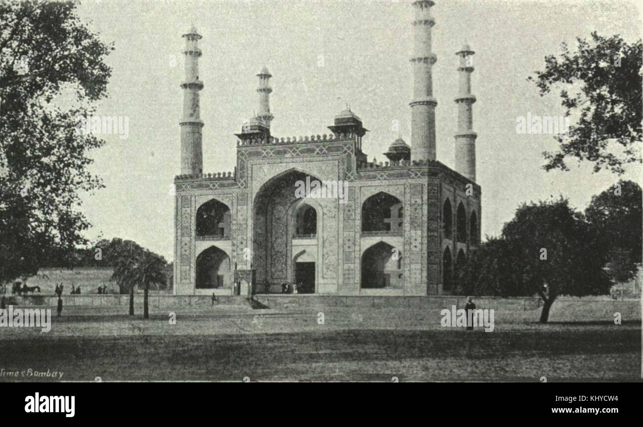 The Tomb of Akbar at Sikandra Stock Photo - Alamy