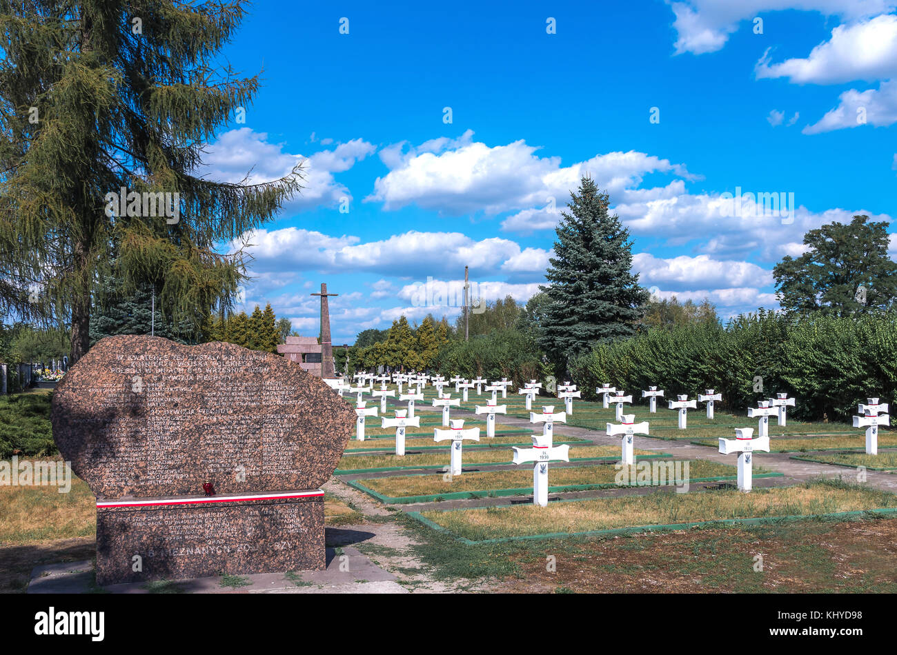 War cemetery of the Polish Army soldiers near Warsaw - Wieliszew ...