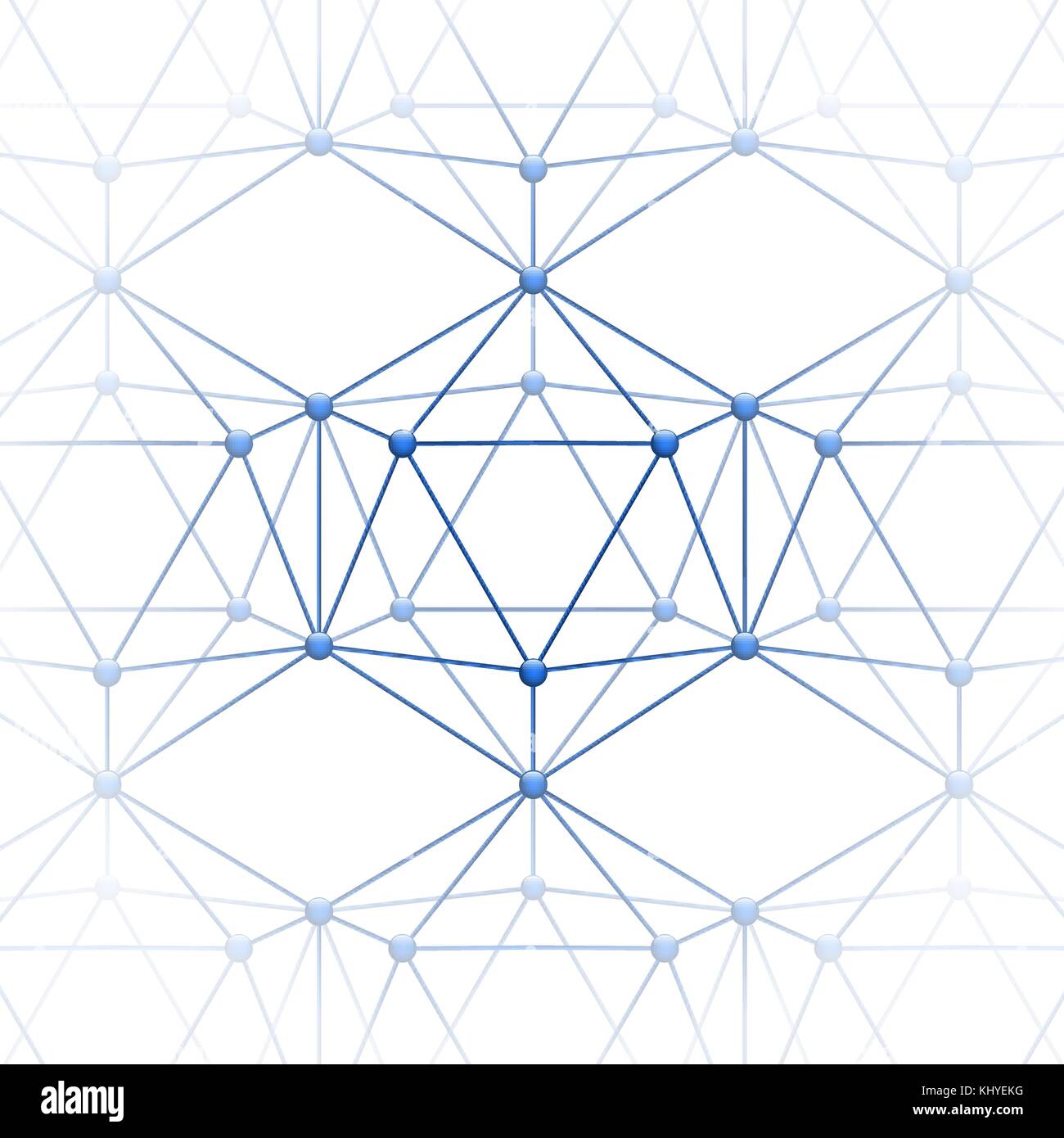 Icosahedron with block connect Stock Vector Image & Art - Alamy