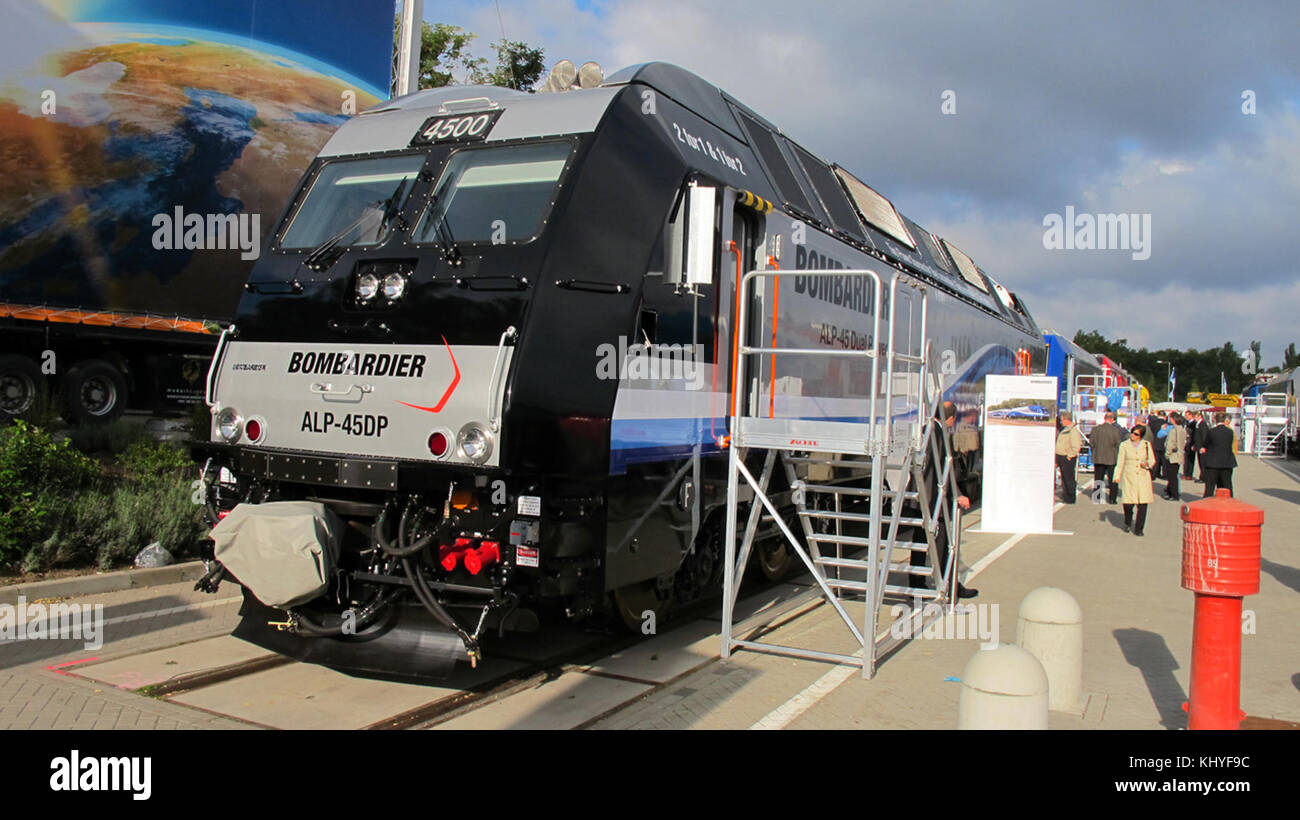 Bombardier ALP-45DP Display at Innotrans 2010 Entry Ramp Stock Photo ...