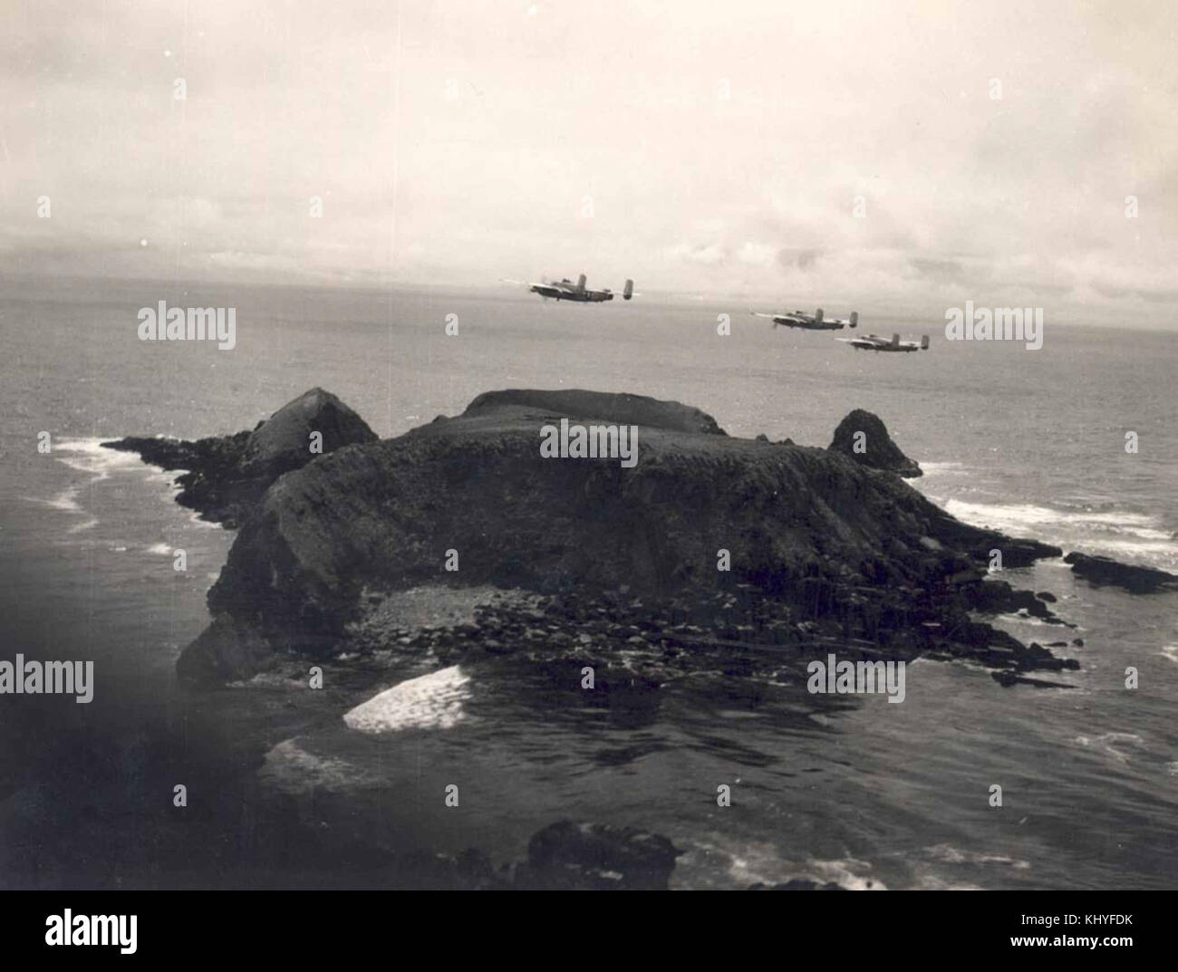 Aircraft from world war ii flying over water Stock Photo - Alamy