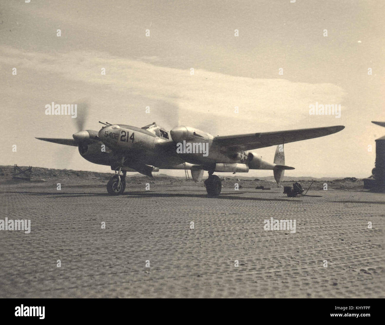 Aircraft from world war ii ready to take off Stock Photo - Alamy