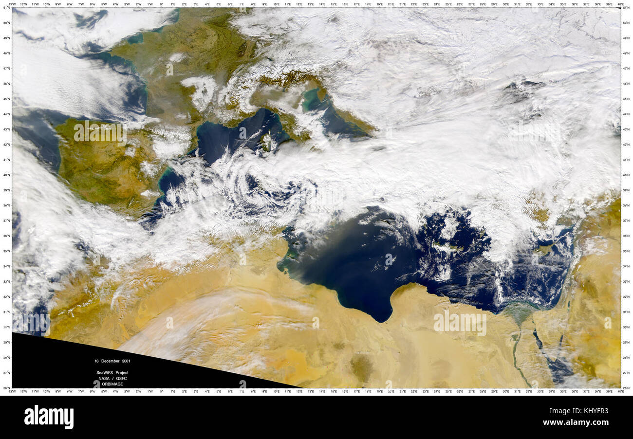 European winter storm dec 16 2001 Stock Photo - Alamy