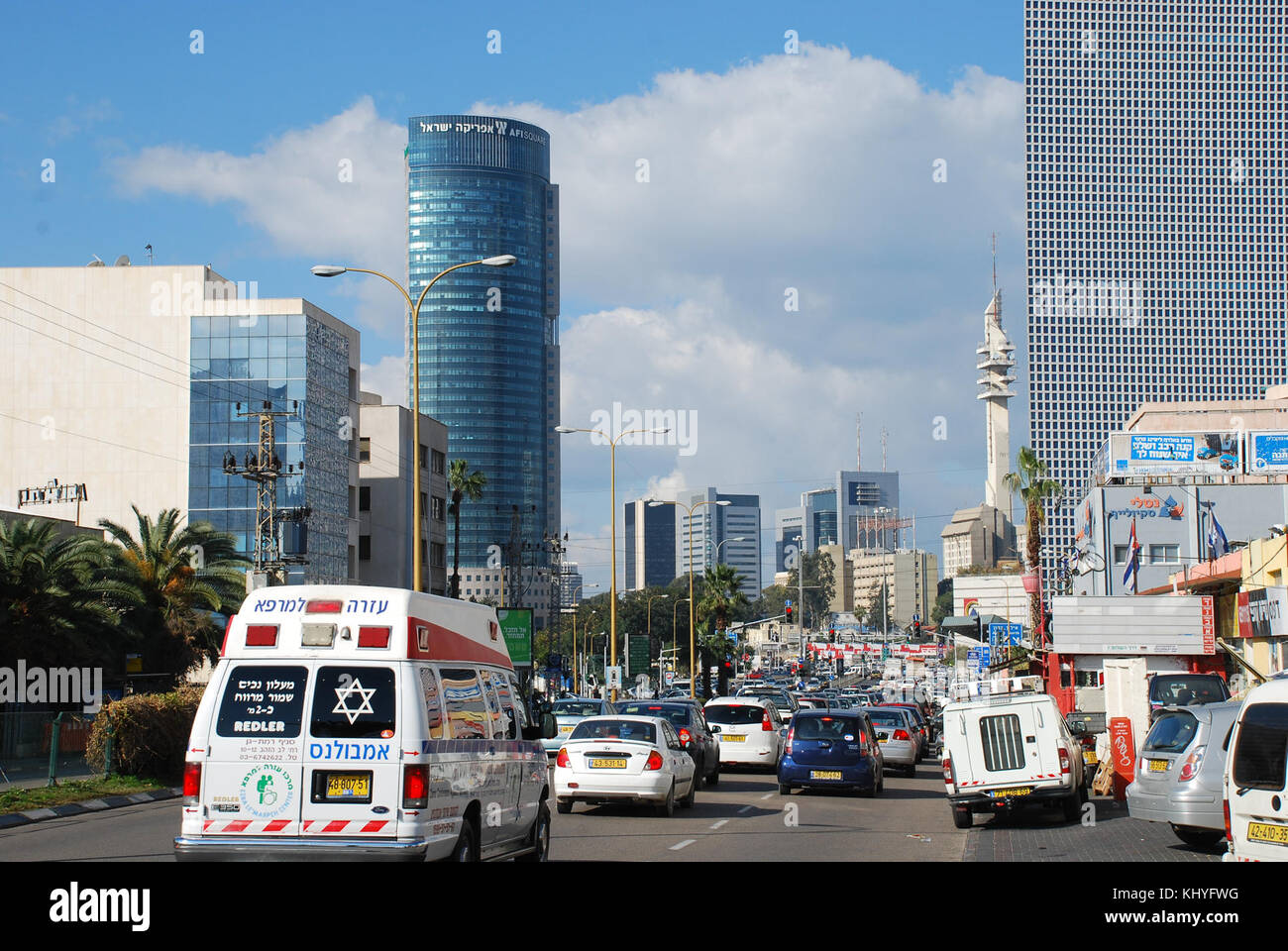 This image from Israel 39276 highlights various cities in Israel ...