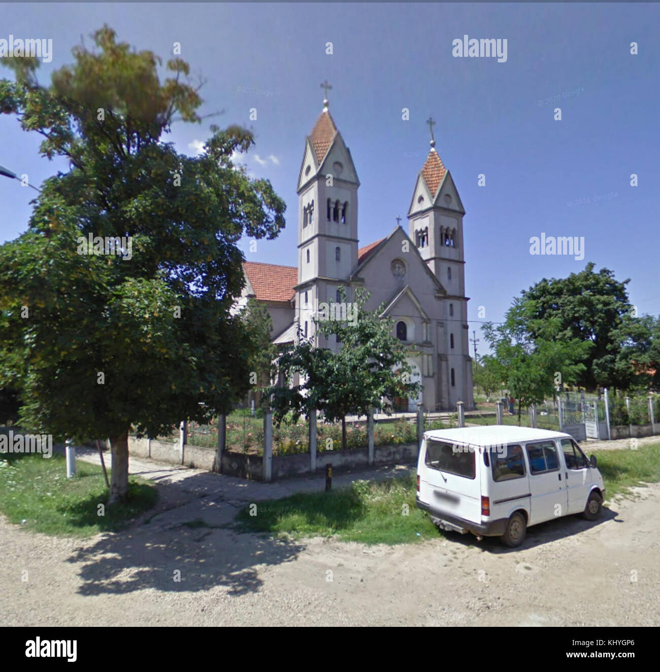 A photograph of the Biserica Iosia in Oradea, Romania, a historical ...