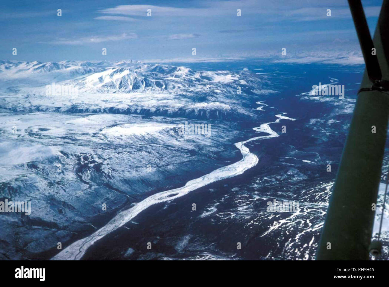 Frozen Watana creek and within the Talkeetna mountains Stock Photo - Alamy