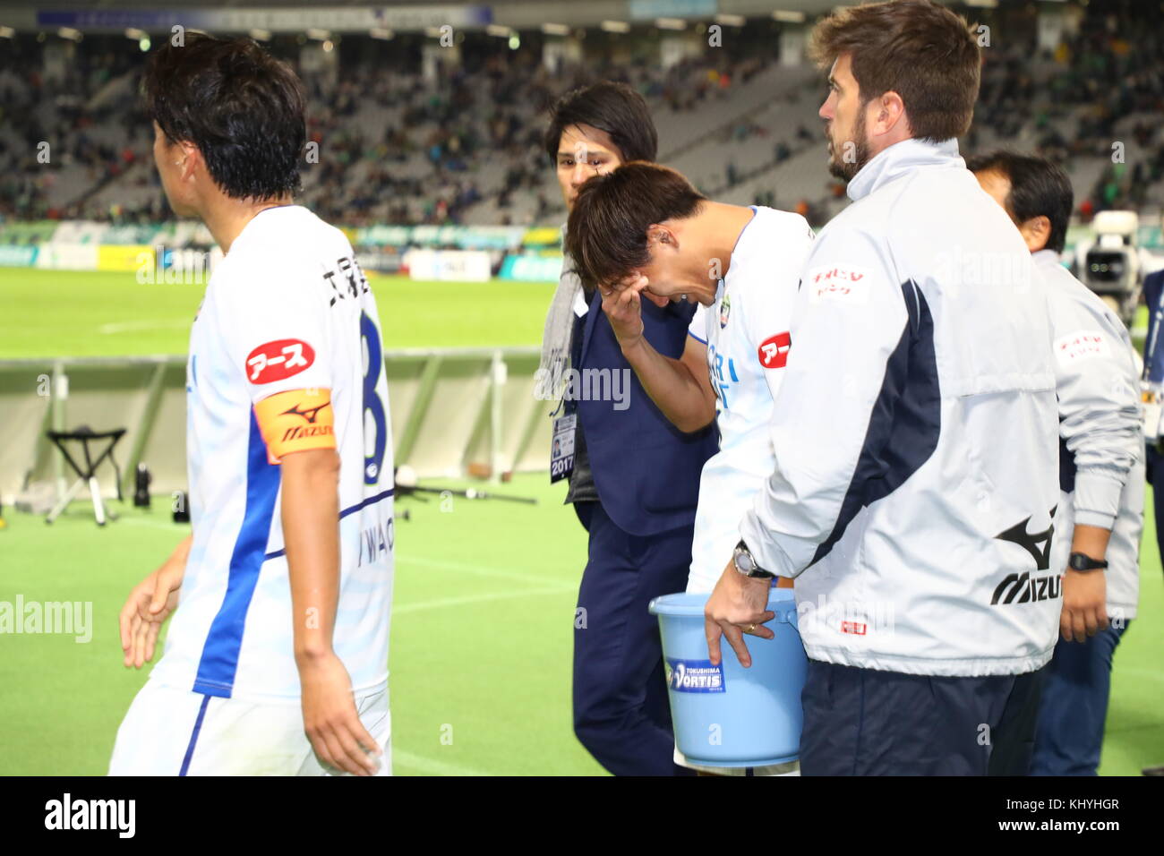 Tokyo, Japan. 19th Nov, 2017. Tokushima Vortis team group Football/Soccer : Tokushima Vortis ...