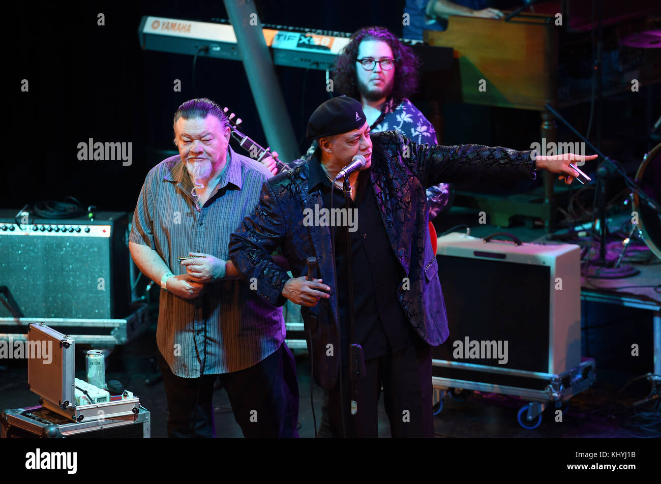 Sumperk, Czech Republic. 18th Nov, 2017. US musicians L-R JAMES HARMAN ...