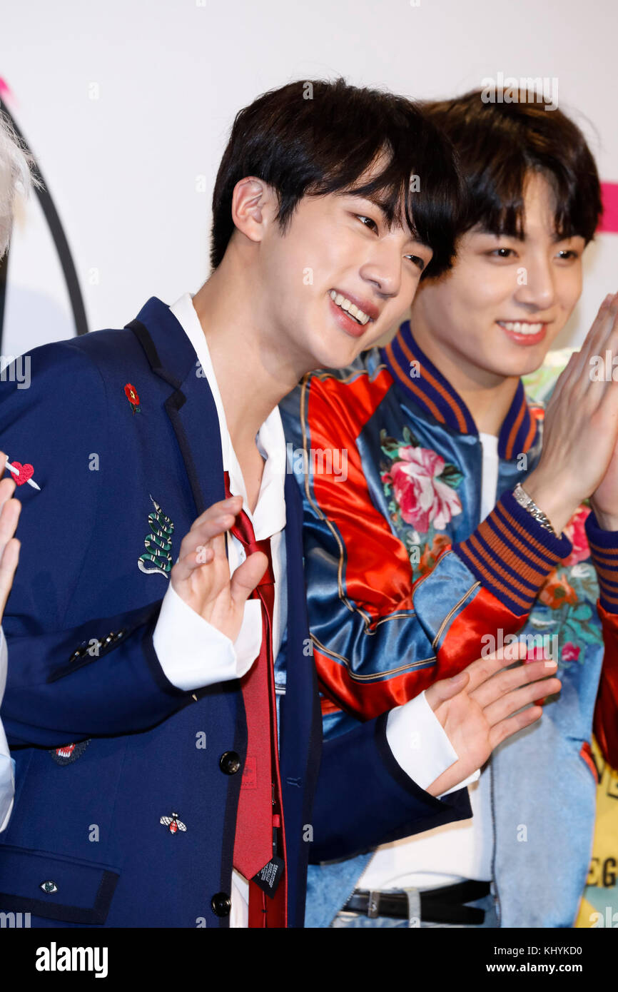 Los Angeles, USA. 20th Nov, 2016. Jin of Korean boy band BTS poses in ...