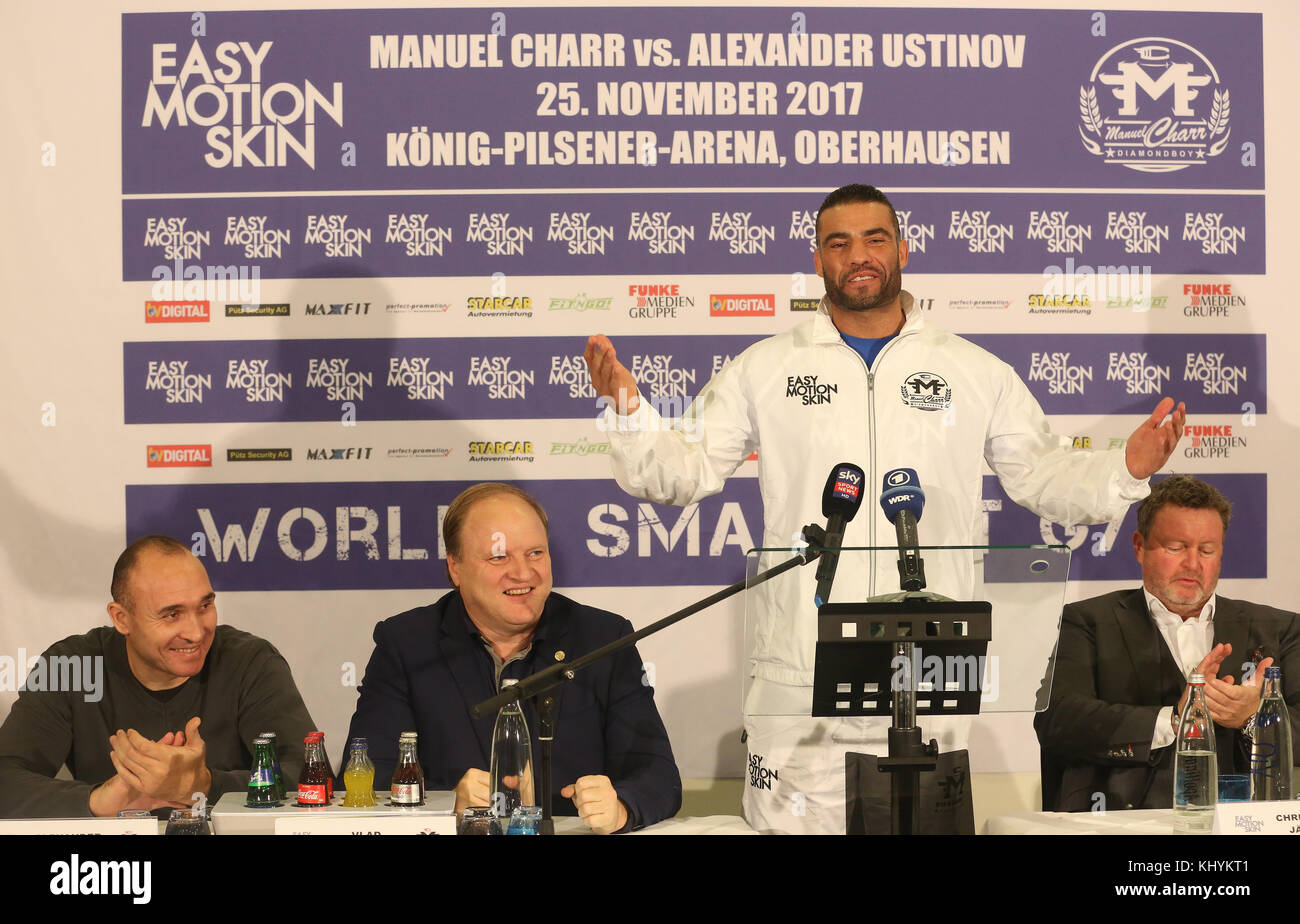 Oberhausen, Germany. 20th Nov, 2017. The heavyweight boxer Manuel Charr ...