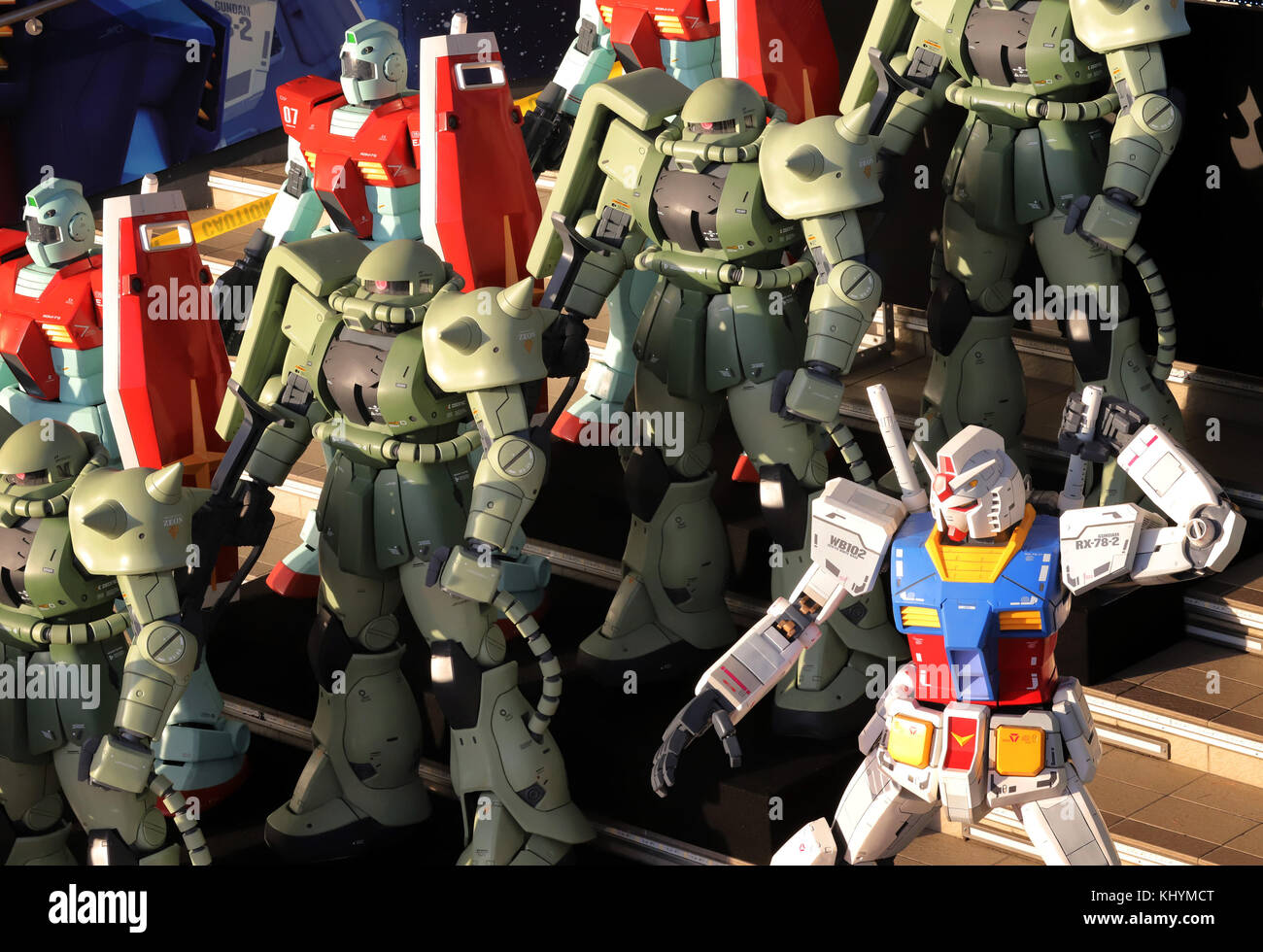 Tokyo, Japan. 20th Nov, 2017. Some 20 robot figures from a popular TV ...