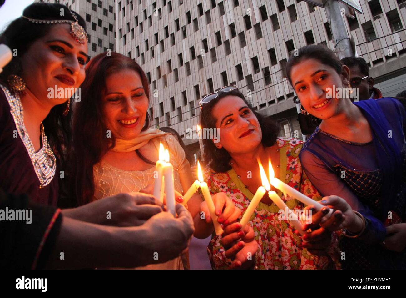On the occasion of International Transgender Day, eunuchs are holding ...