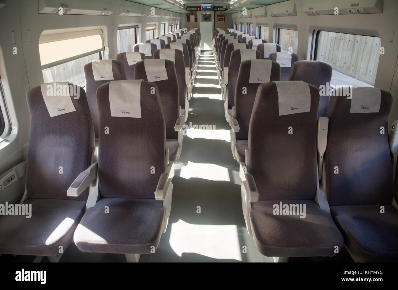 Gangneung KTX line, Nov 21, 2017 : Railway carriage of Gangneung KTX ...