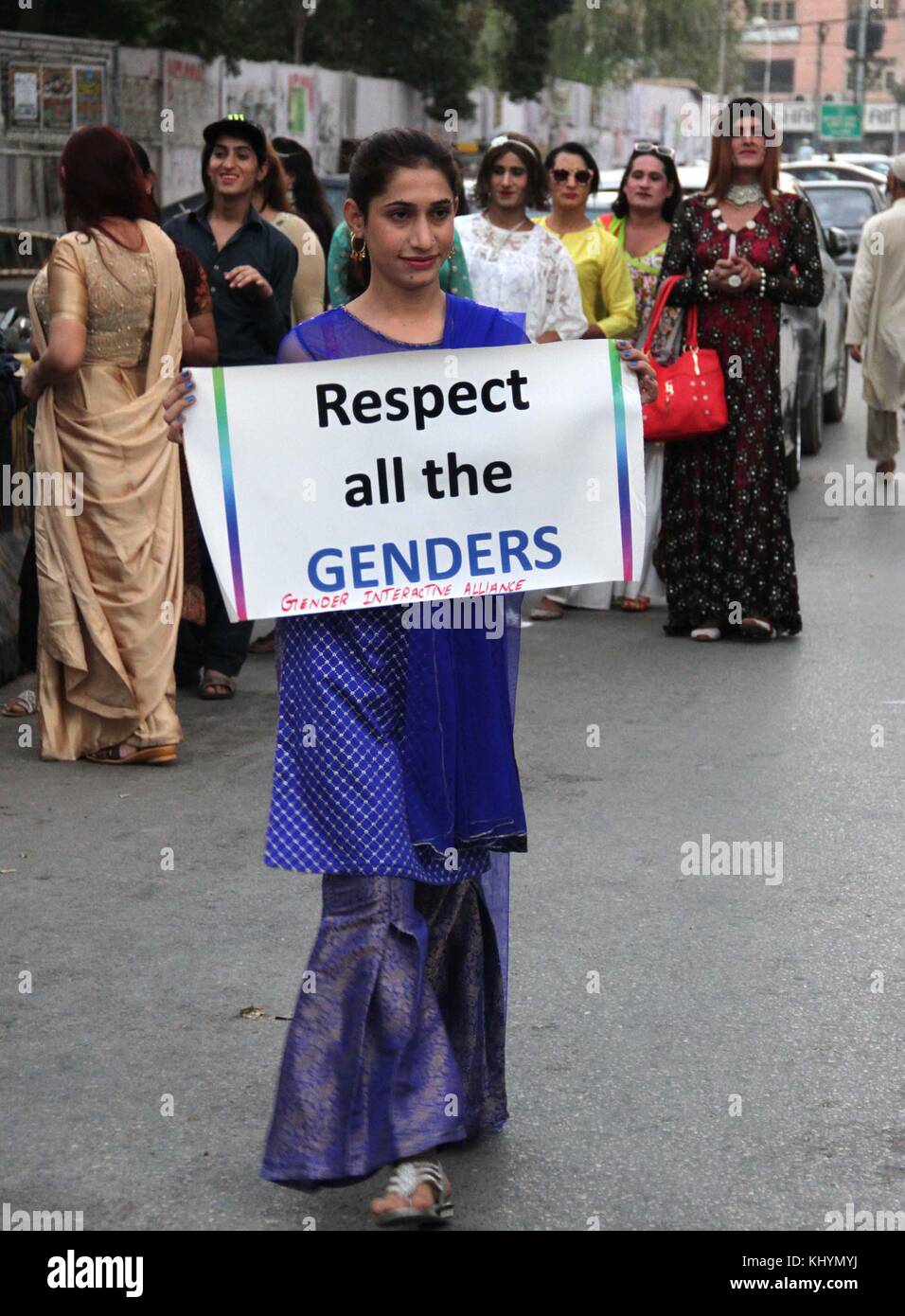 On the occasion of International Transgender Day, eunuchs are holding ...