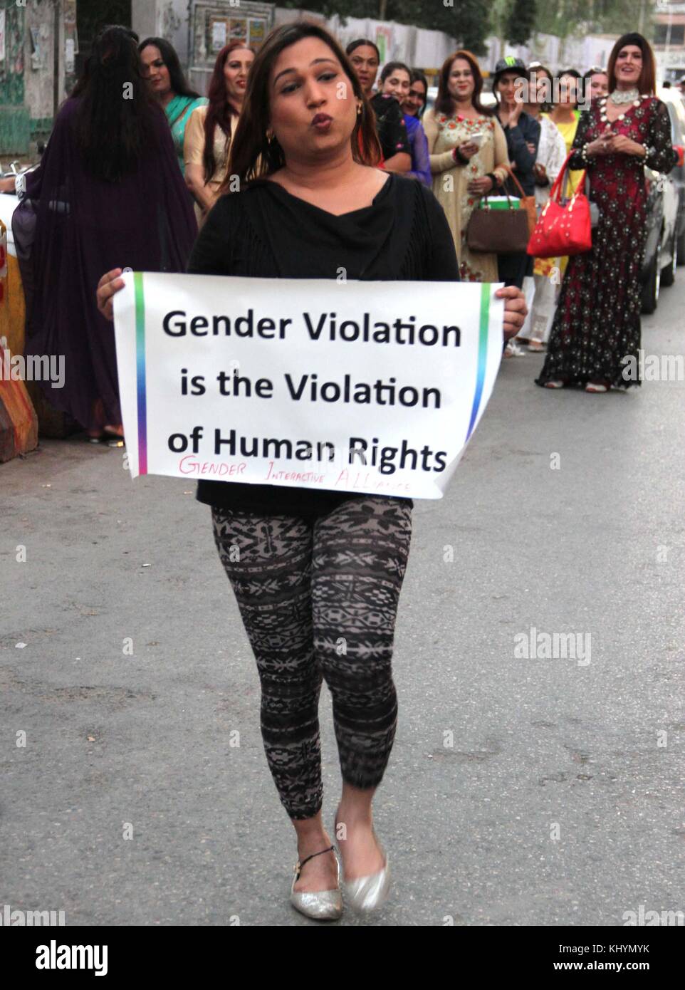 On the occasion of International Transgender Day, eunuchs are holding ...