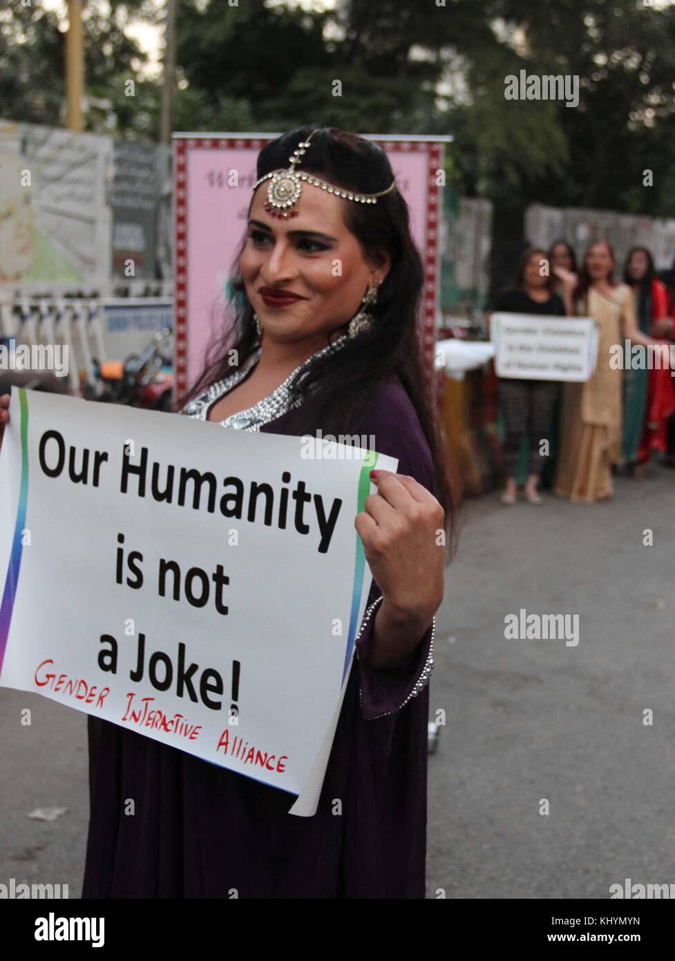 On the occasion of International Transgender Day, eunuchs are holding ...