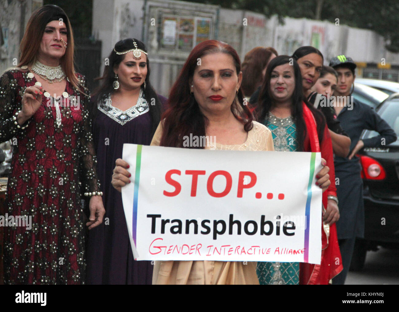 On the occasion of International Transgender Day, eunuchs are holding ...