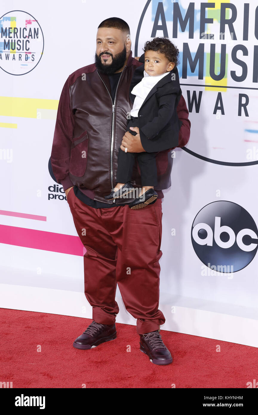 DJ Khaled and his son Asahd Tuck Khaled attend the 2017 American Music ...