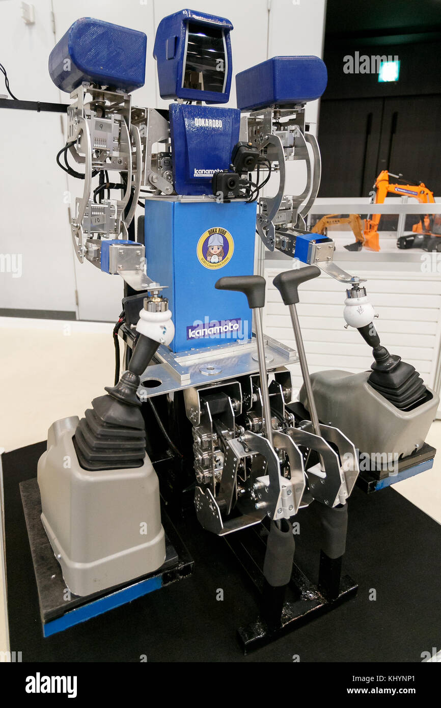Tokyo, Japan. 21st November, 2017. Asratec Corp.'s robot DOKA ROBO 3 on ...