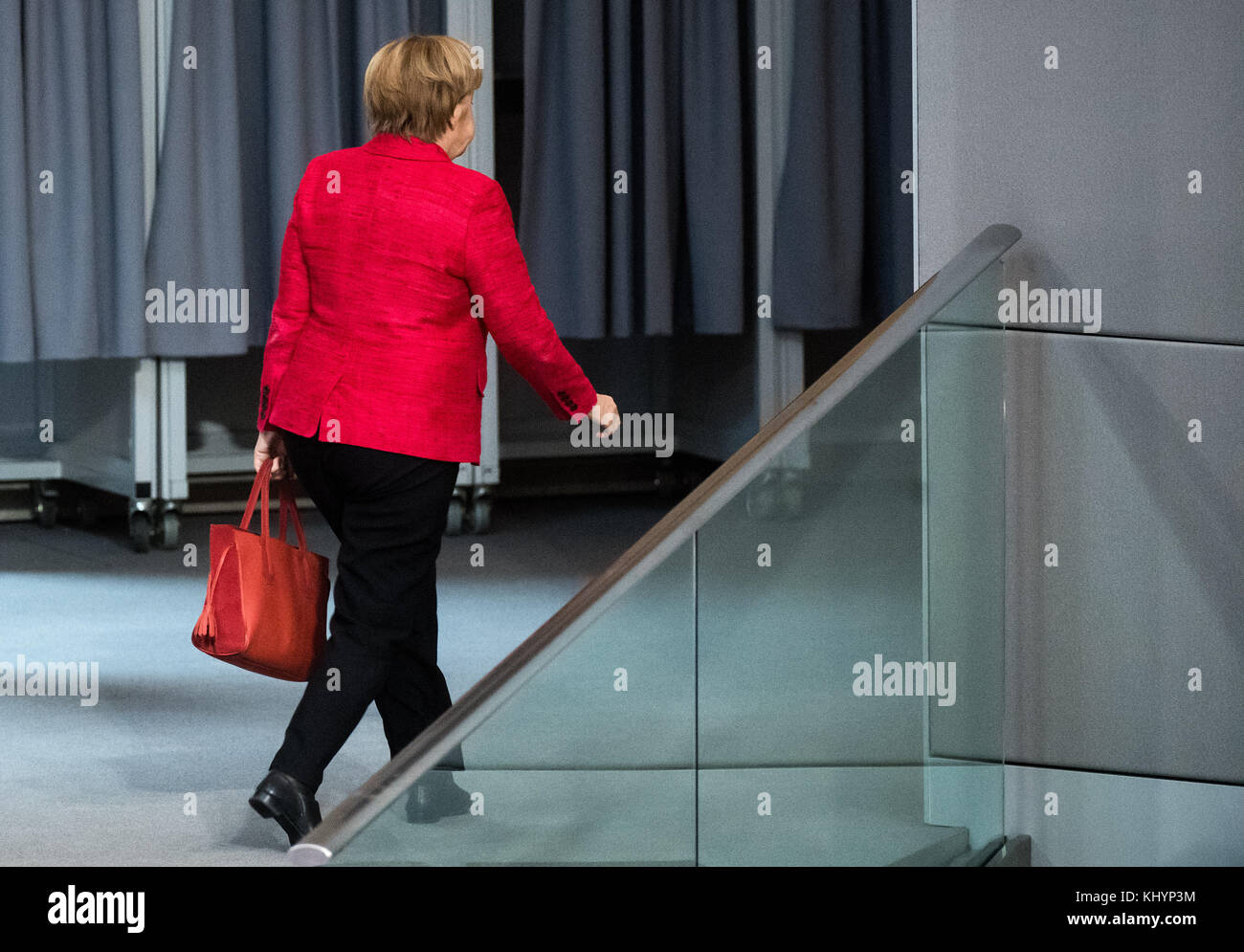 Berlin, Germany. 21st Nov, 2017. German Chancellor Angela Merkel (CDU ...