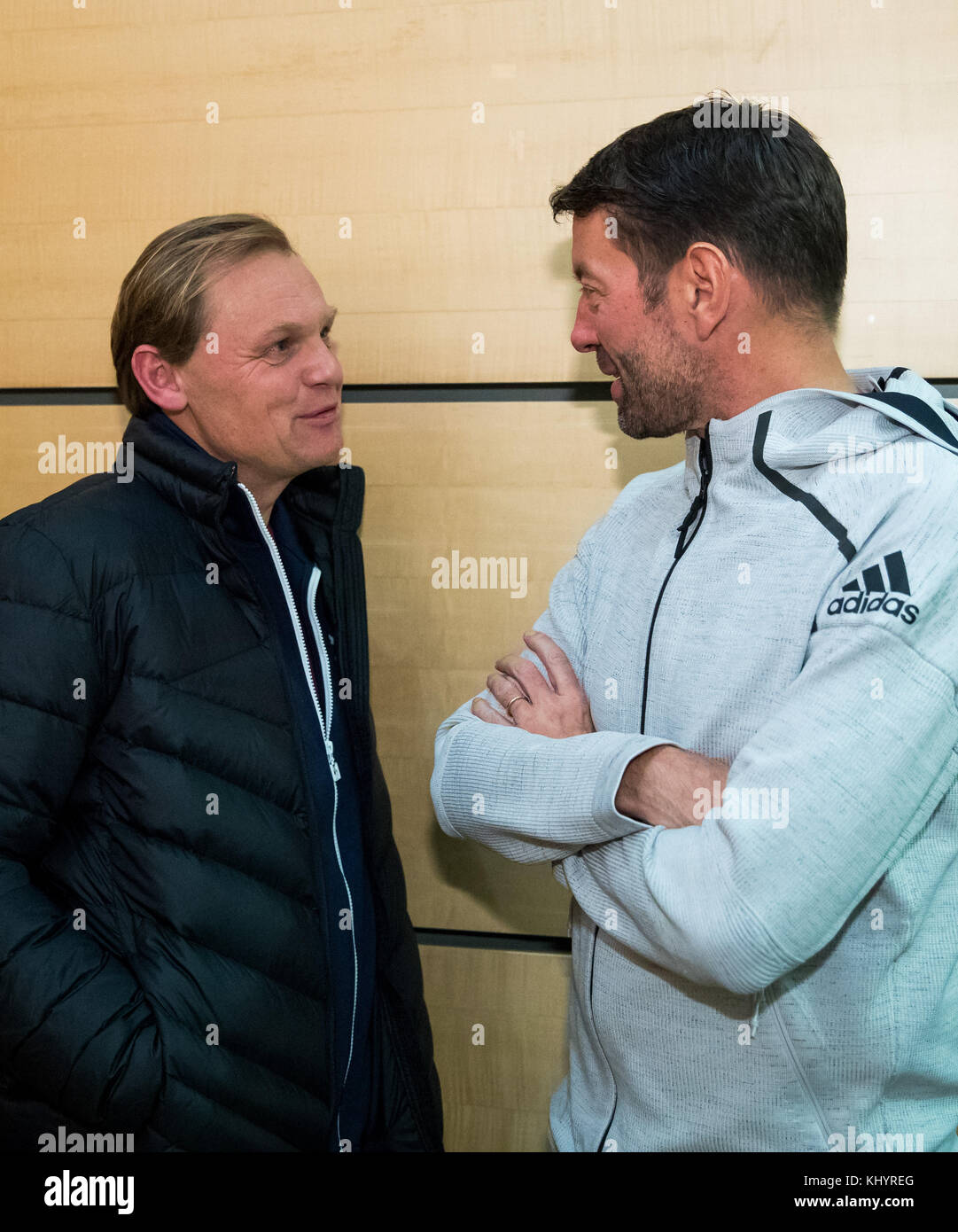 Nuremberg, Germany. 21st Nov, 2017. The CEOs of adidas, Kasper Rorsted ...