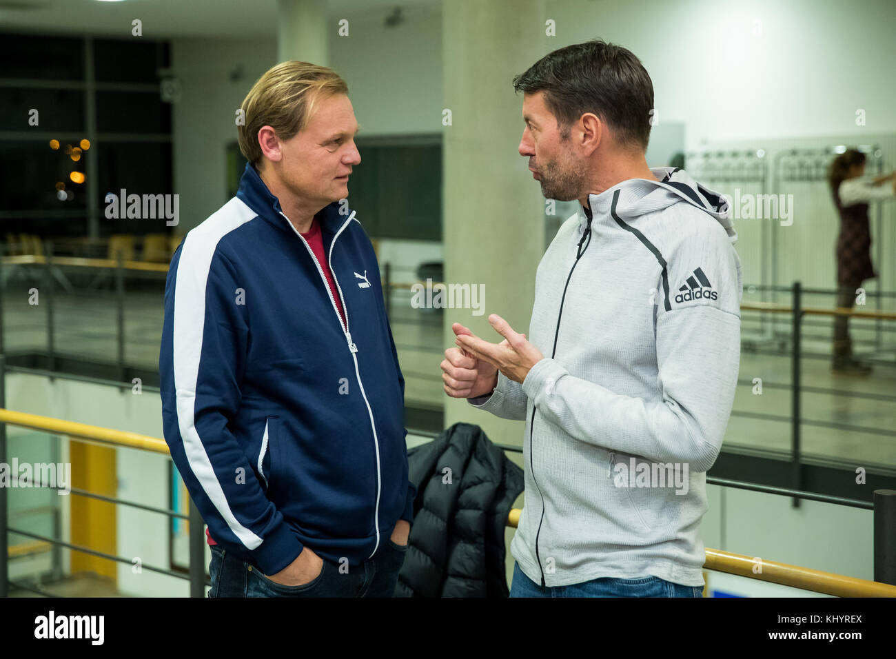 Nuremberg, Germany. 21st Nov, 2017. The CEOs of adidas, Kasper Rorsted ...
